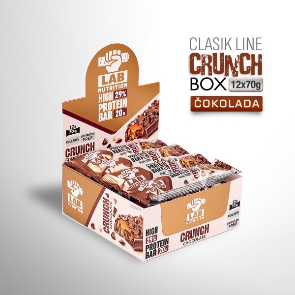 Proteinska Čokoladica – ČOKOLADA – Crunch – 70g – CLASSIC – Carske Pčele